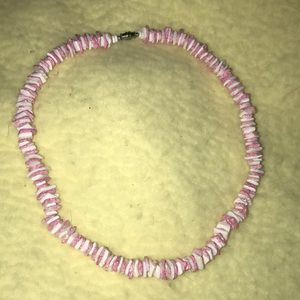 Jewelry | Vintage Puka Shell Necklace Pink And White | Poshmark